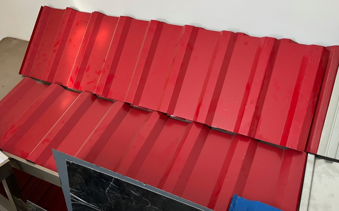 Trapezoidal Galvalume Corrugated Metal Roof Panels 0.45mm TCT