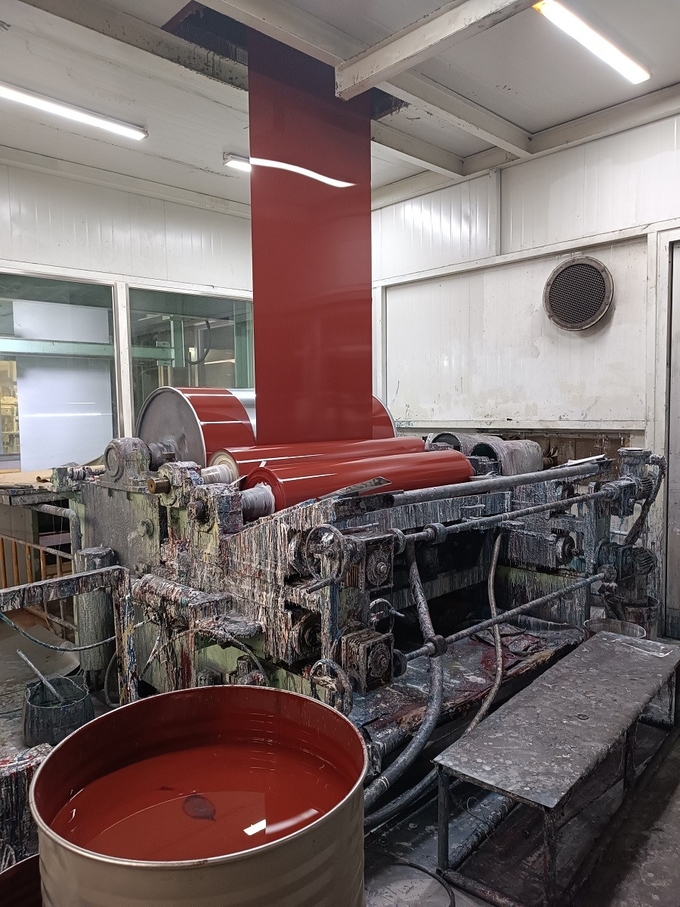 Z275=G90 Super SMP 40 Years Pre-Painted Galvanized Red Color Textured ...