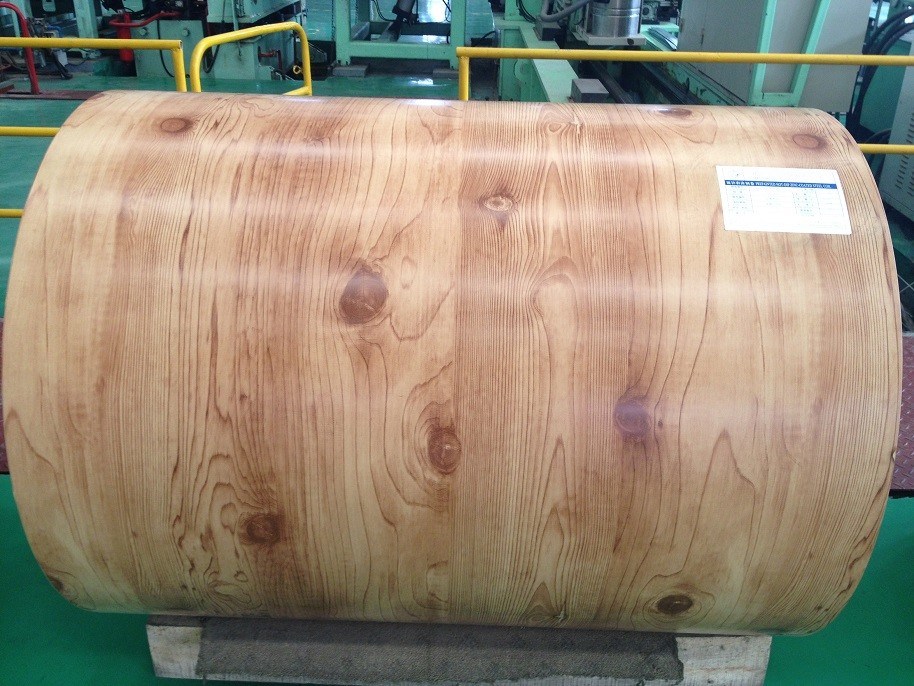 Wood Grain PCM PVDF Aluminium Coil 3003H24 Printech Color Coil 50-Year ...