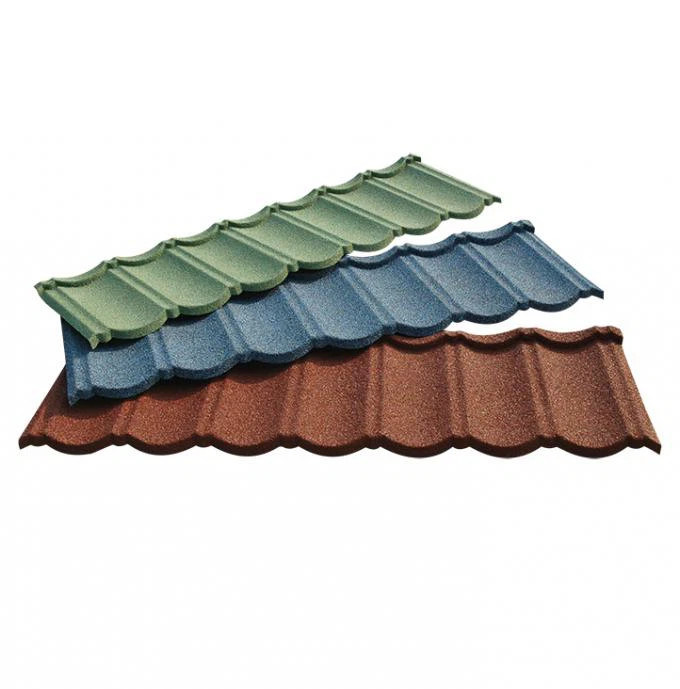 Aluminum-Zinc Steel Roofing Bond Classic Stone Coated Metal Roof Tile ...