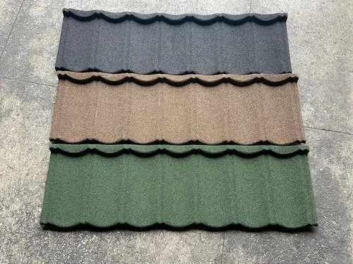 Colorful Stone Coated Metal Tile Bond Classical Tiles 0.40 Aluzinc ...