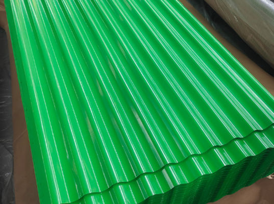 Green Color Metal Tiles PPGI Roof Panels Sheet Trapezoidal Metal Roof ...