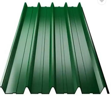Green Color Metal Tiles PPGI Roof Panels Sheet Trapezoidal Metal Roof ...